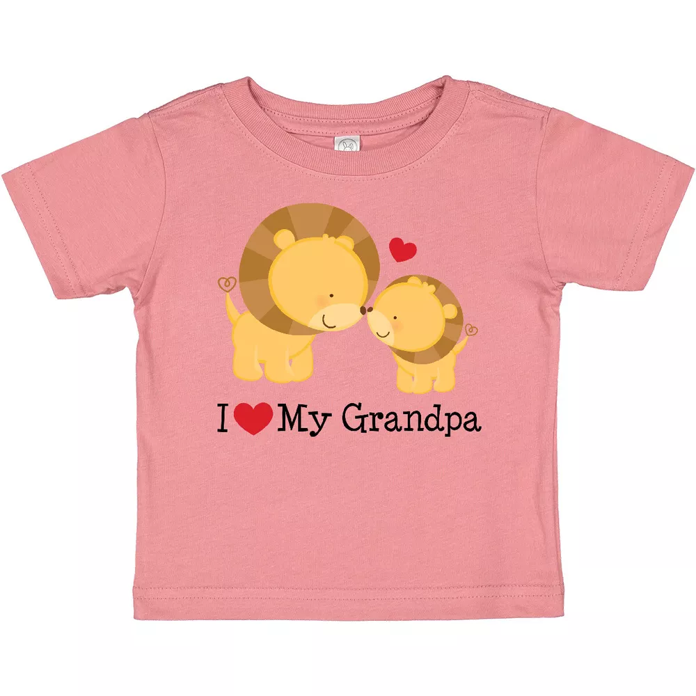 Bella Canvas I Love My Grandpa Baby Toddler Shirt Grandfather Granddad Infant Tees Shower ...