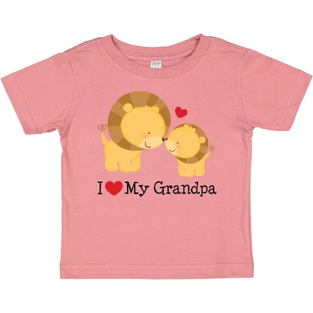 Bella Canvas I Love My Grandpa Baby Toddler Shirt Grandfather Granddad Infant Tees Shower ...
