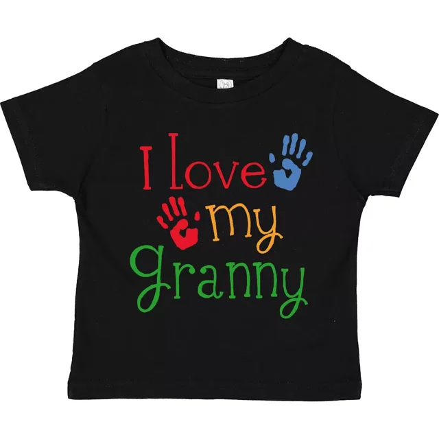 Bella Canvas I Love My Granny Toddler Shirt Grandma Grandmother Mothers Day Gift Toddler Shirt ...