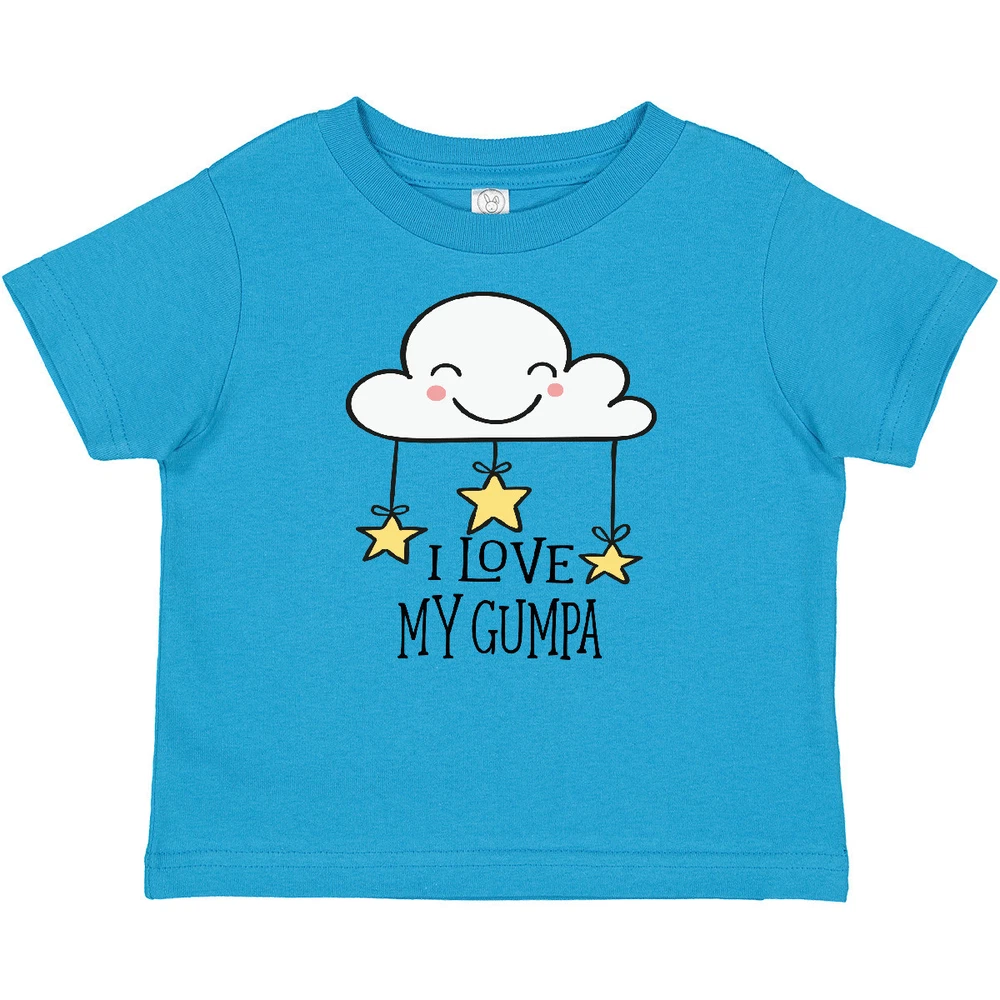 Bella Canvas I Love My Gumpa Kawaii Cloud Grandchildren Gift Baby ...