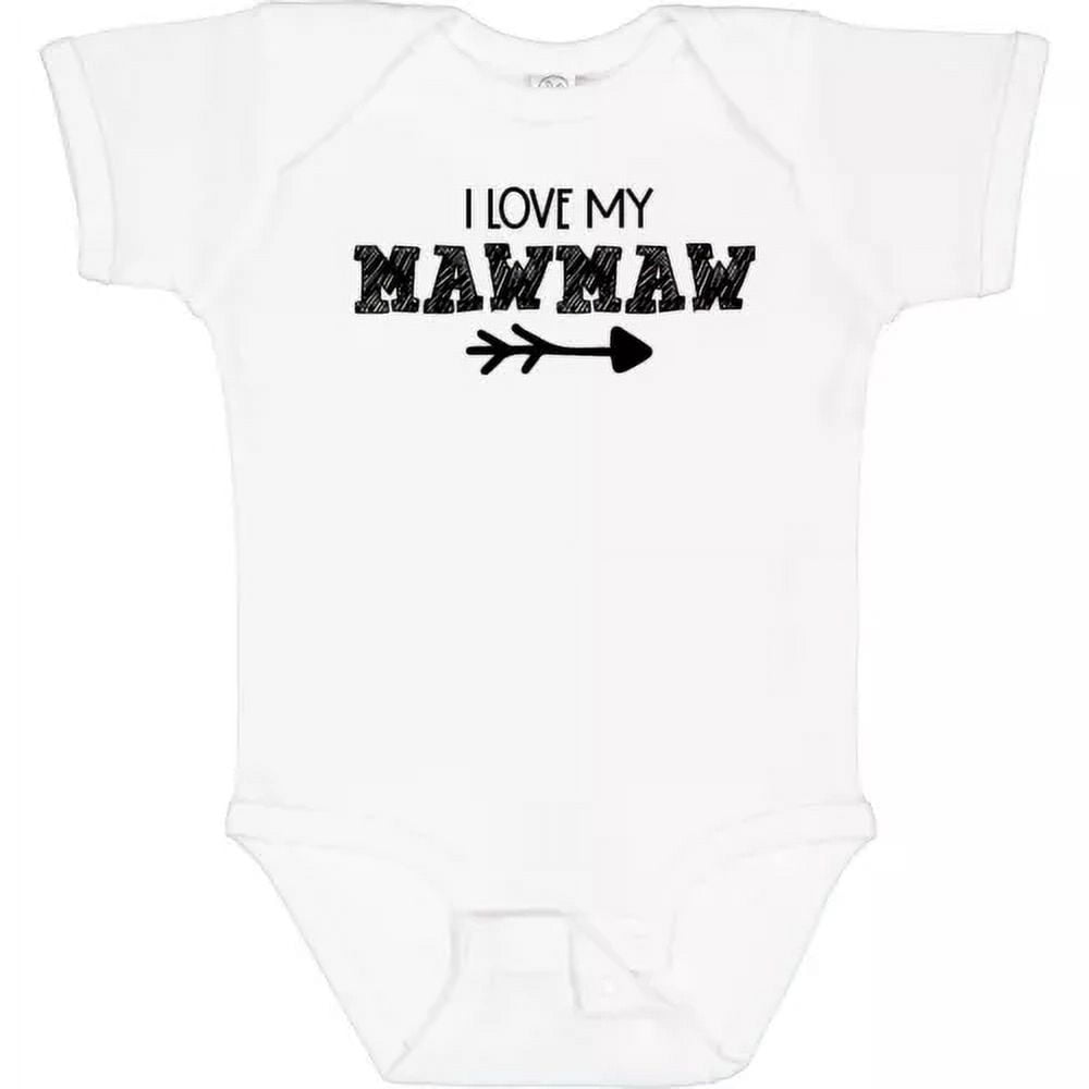 Bella Canvas I Love My Mawmaw With Arrow Baby Mothers Day Grandma Kids Jc Bodysuit - Walmart.com