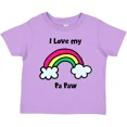 Bella Canvas I Love My Pa Paw Toddler Shirt Lucky Rainbow Pot Of Gold Happy Papaw Toddler Shirt ...