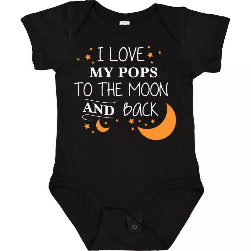 Bella Canvas I Love My Pops To The Moon And Back Baby Family You Grandpa Bodysuit - Walmart.com