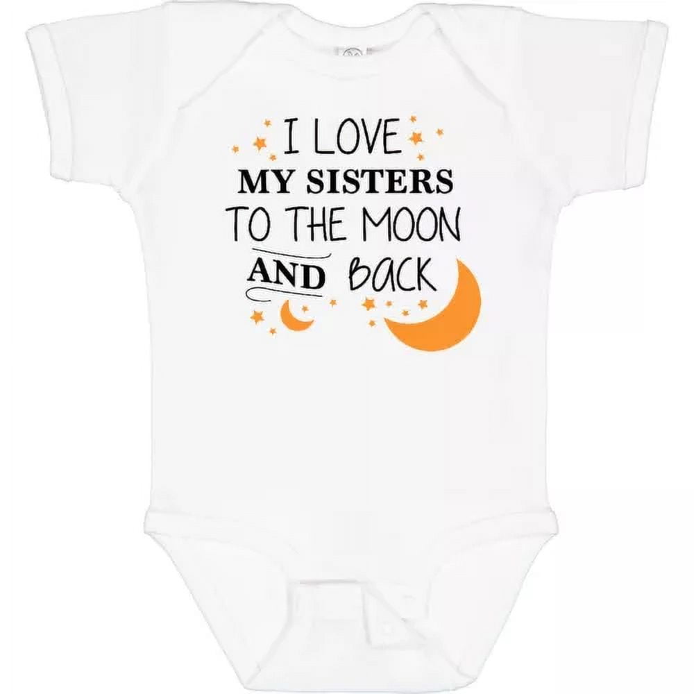 Bella Canvas I Love My Sisters To The Moon And Back Baby Family You Sister Bodysuit - Walmart.com
