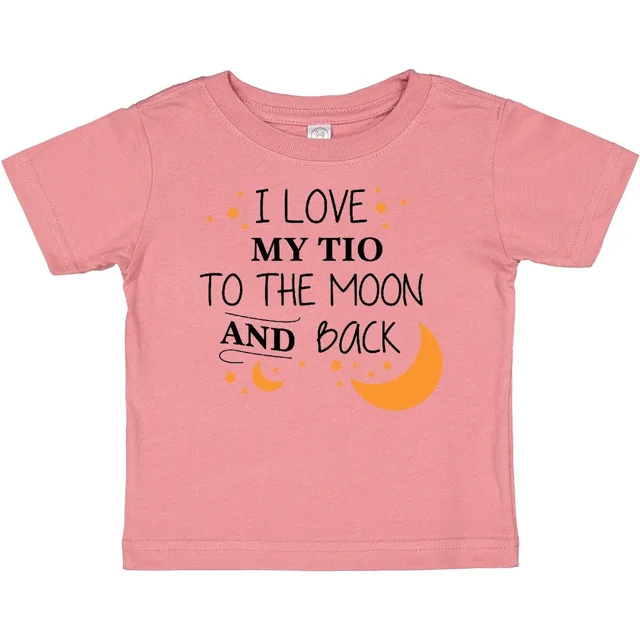 Bella Canvas I Love My Tio To The Moon And Back Baby Toddler Shirt Family You Uncle Stars ...