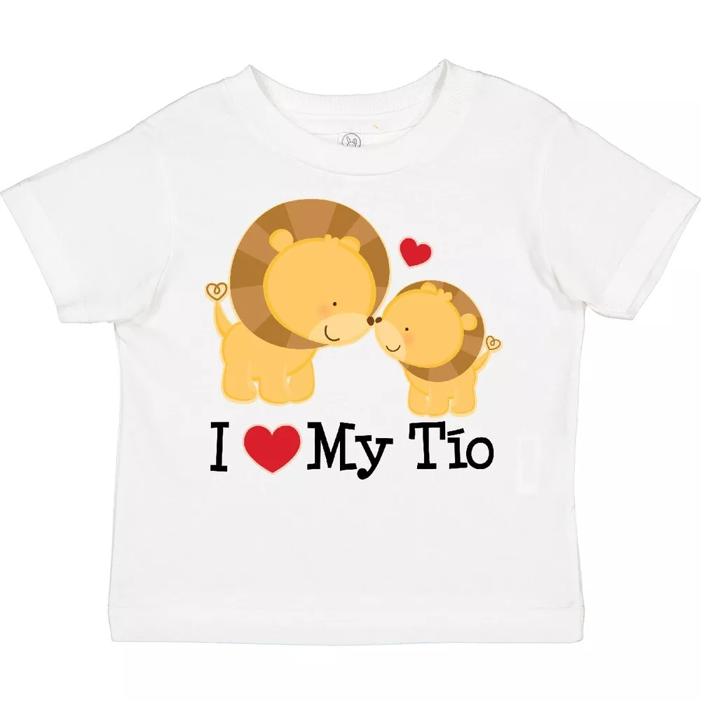Bella Canvas I Love My Tio Uncle For Nephew Toddler Shirt Heart Cute Clothing Kid Toddler Shirt ...