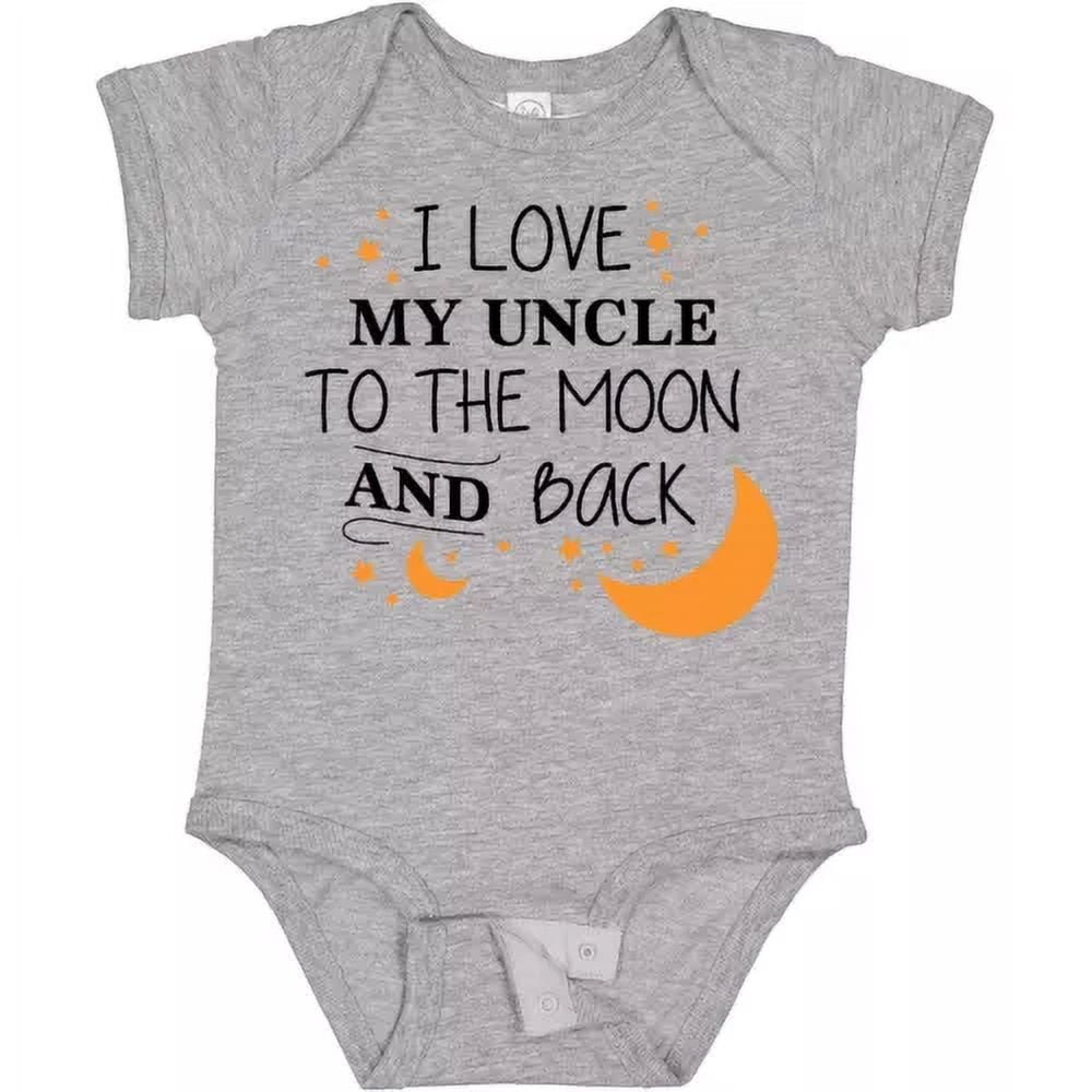 Bella Canvas I Love My Uncle To The Moon And Back Baby Family You Stars Bodysuit - Walmart.com