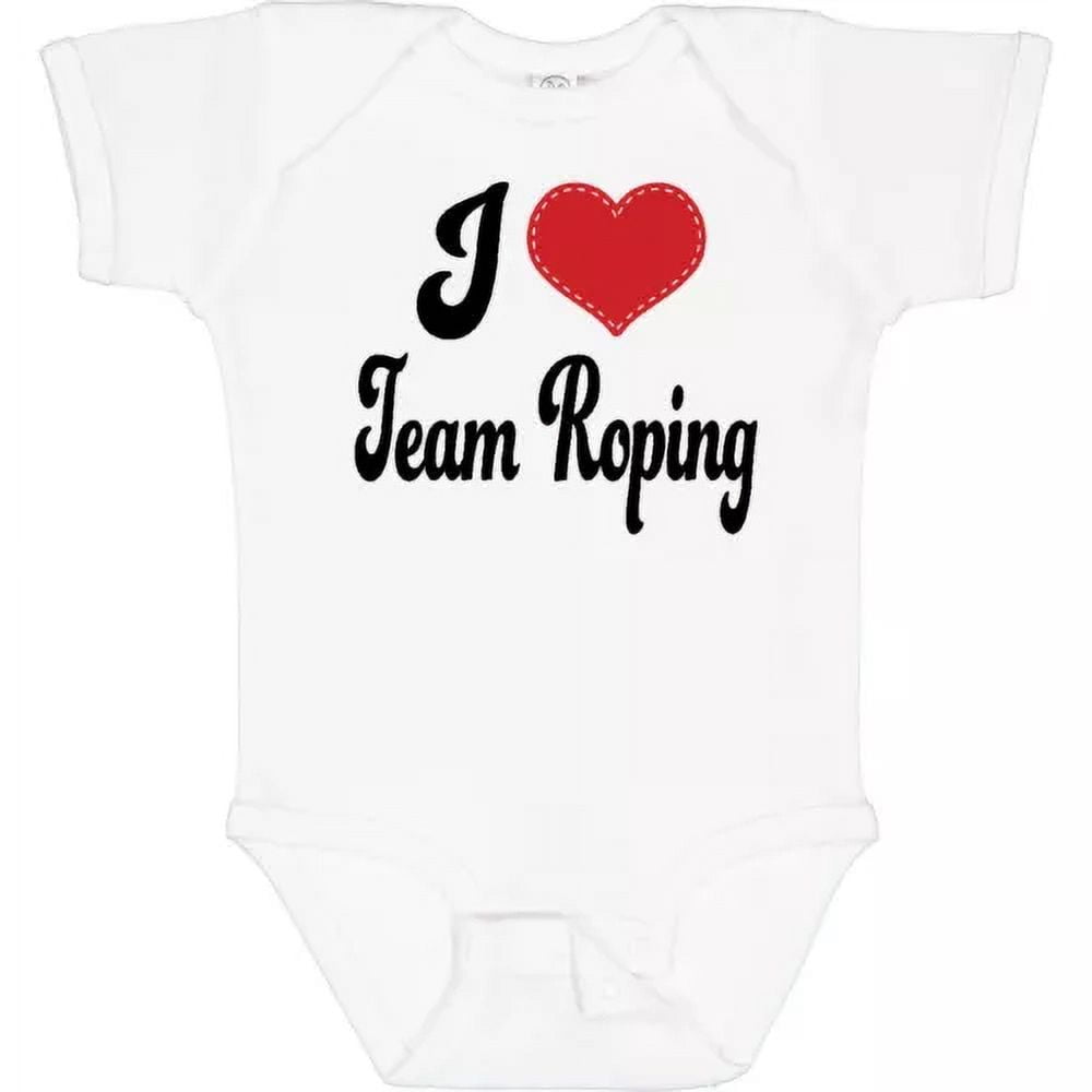 Bella Canvas I Love Team Roping Baby Western One-piece Infant Creeper ...