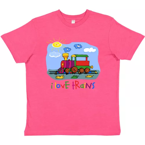 Bella Canvas I Love Trains Heart Choo Train Conductor Engineer Cute ...