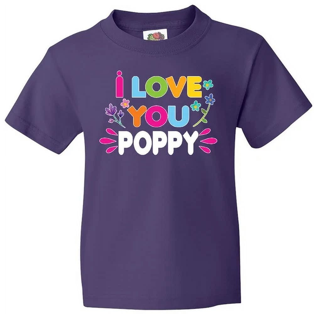 Bella Canvas I Love You Poppy With Flowers Cute Adorable Gender Jmg ...