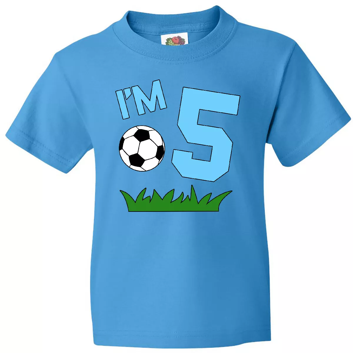 Bella Canvas I'M Five! Fifth Birthday Soccer Toddler T-Shirt Birthdays ...
