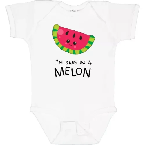 Bella Canvas I'M One In A Melon Watermelon Humor Infant Creeper Food ...