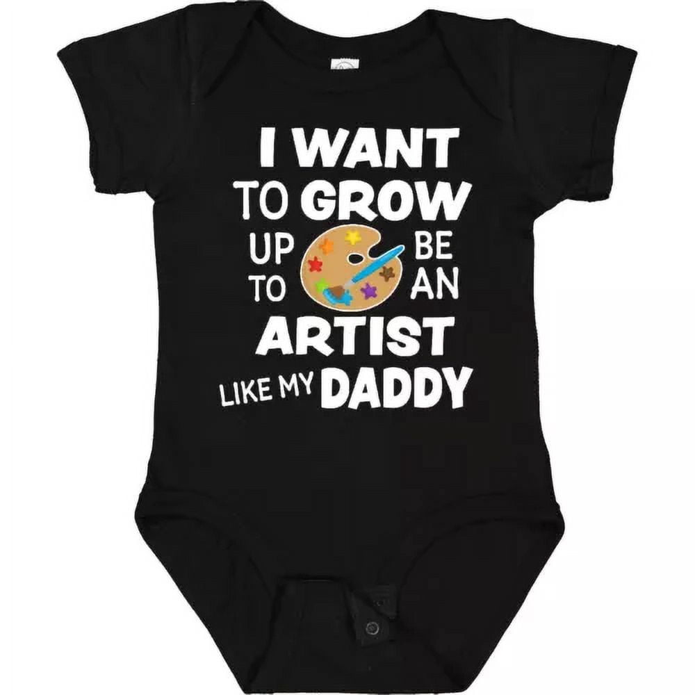 Bella Canvas I Want To Grow Up To Be An Artist Like My Daddy Baby Children Bodysuit - Walmart.com