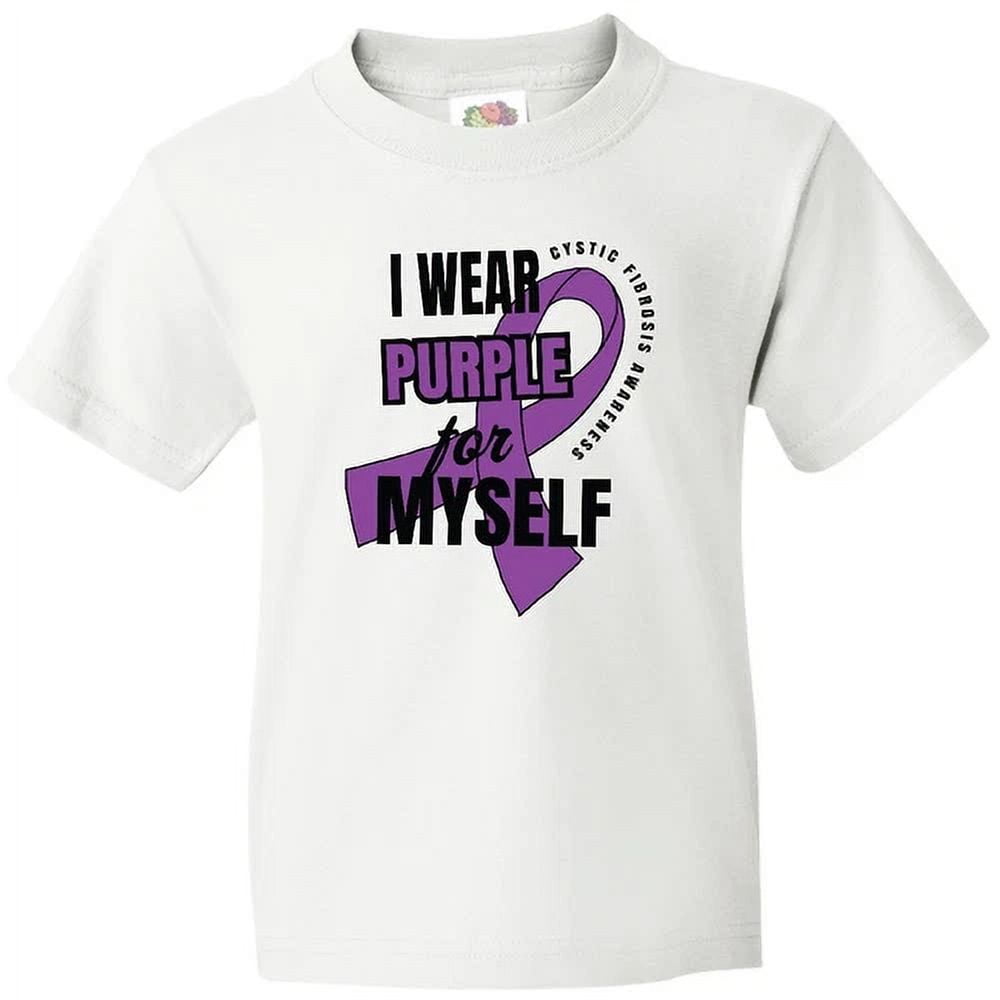 Bella Canvas I Wear Purple For Myself Cystic Fibrosis Awareness Toddler T-Shirt Tee - Walmart.com