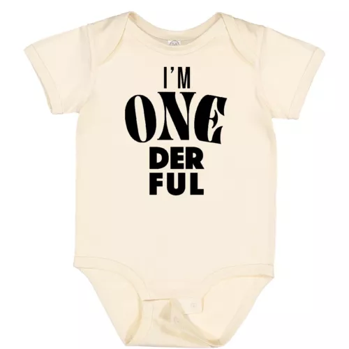 Bella Canvas I'm One-Derful First Birthday Infant Creeper Birthdays 1st ...