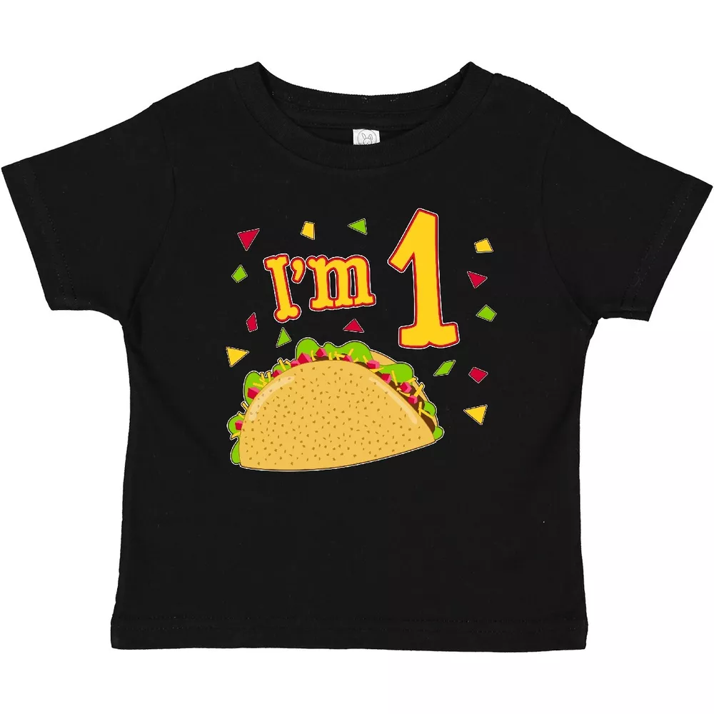 Bella Canvas I'm One- Taco Birthday Party Baby Toddler Shirt Birthdays ...