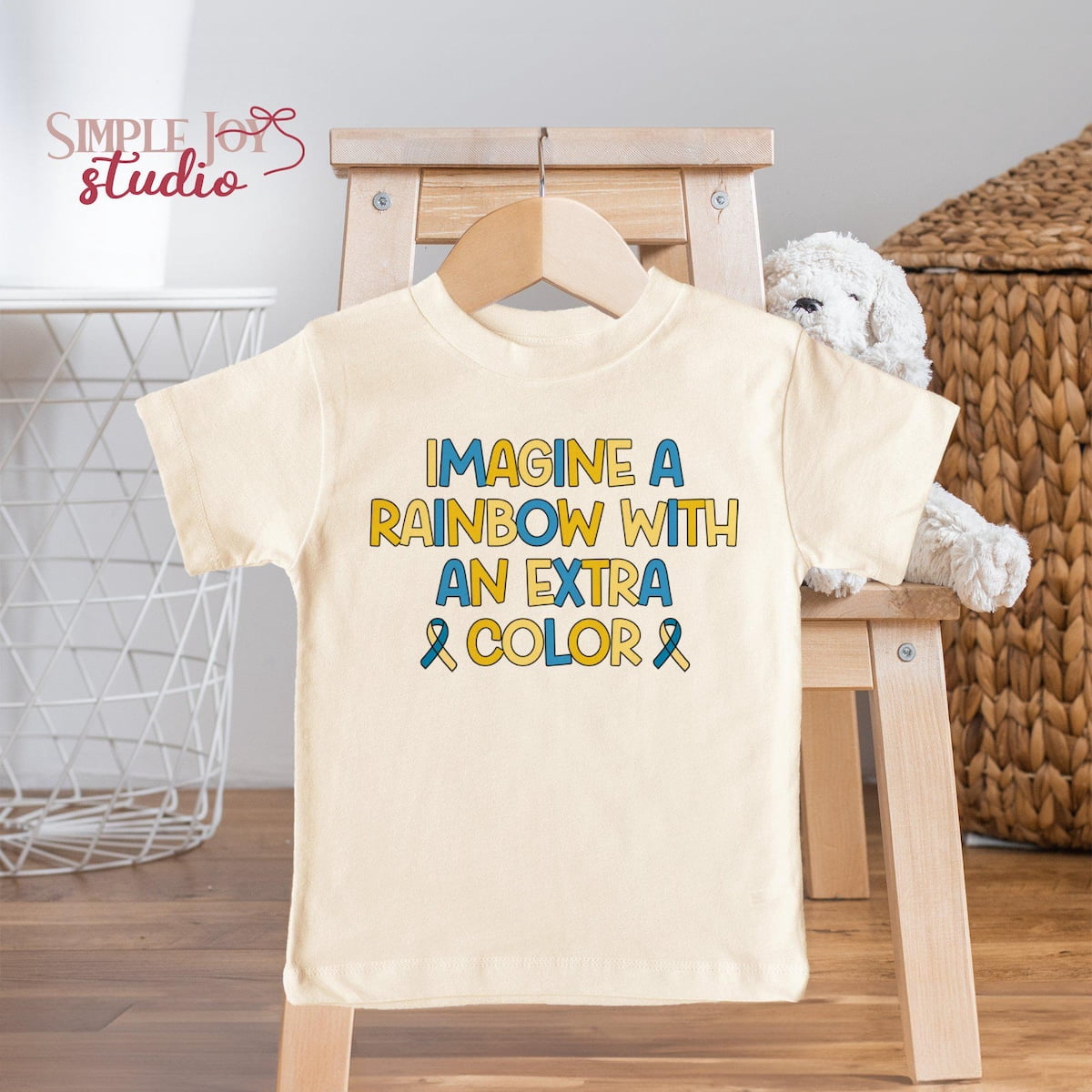 Bella Canvas Imagine a Rainbow with an Extra Color Toddler Shirt ...