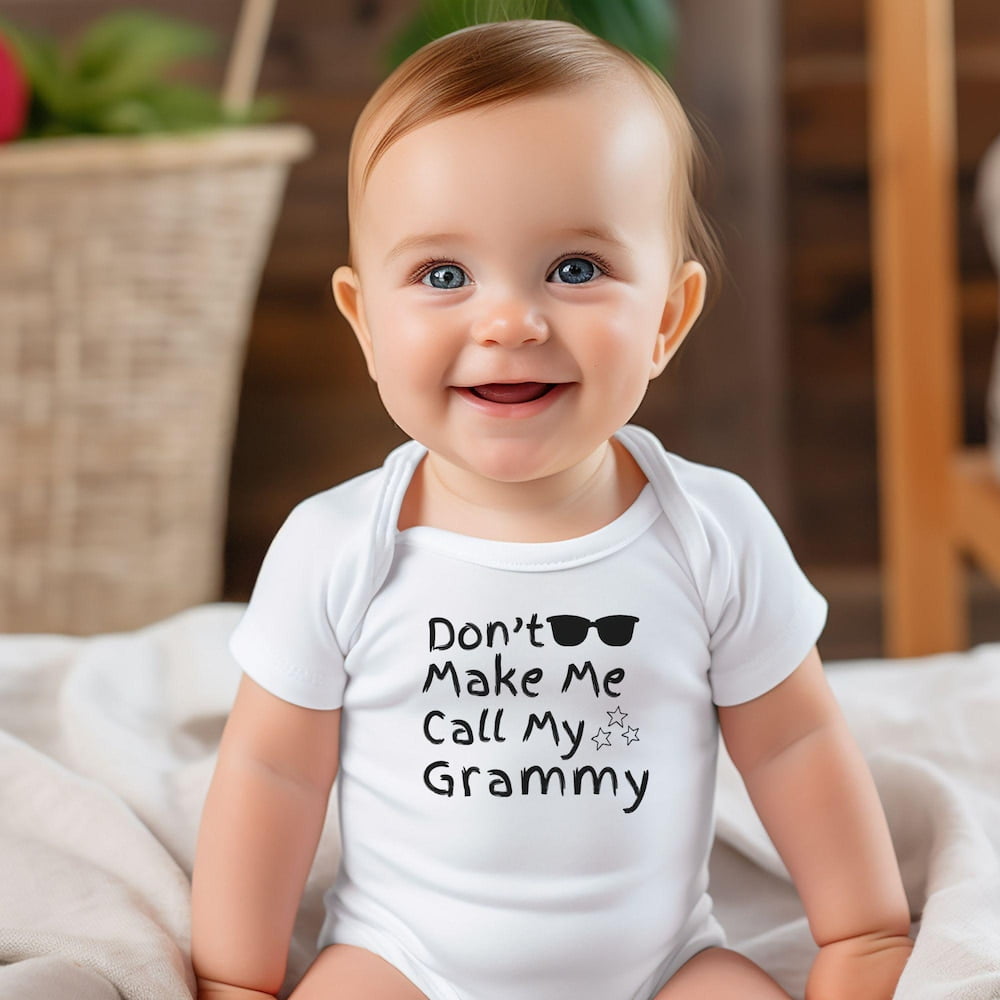 Bella Canvas Infant Bodysuit, Don't Make Me Call My Grammy, Baby Gift ...