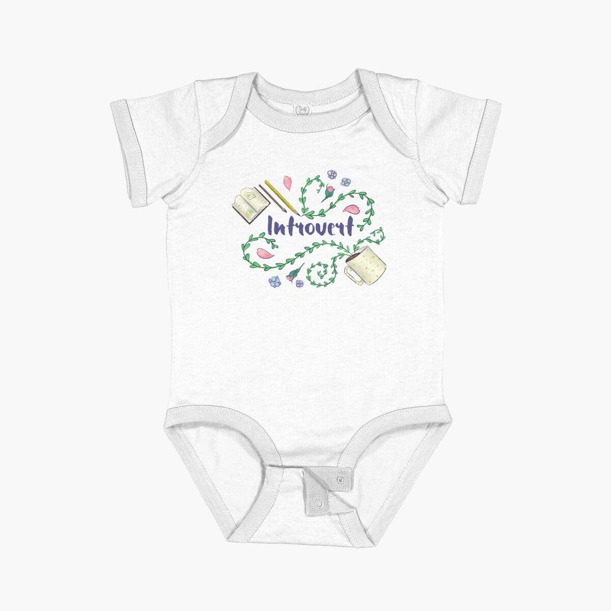 Bella Canvas Introvert Short Sleeve Baby One-Piece Newborn Gender ...