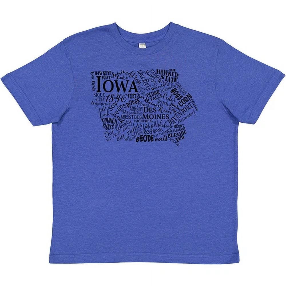Bella Canvas Iowa State Word Salad Toddler T-Shirt Home Des Moines ...
