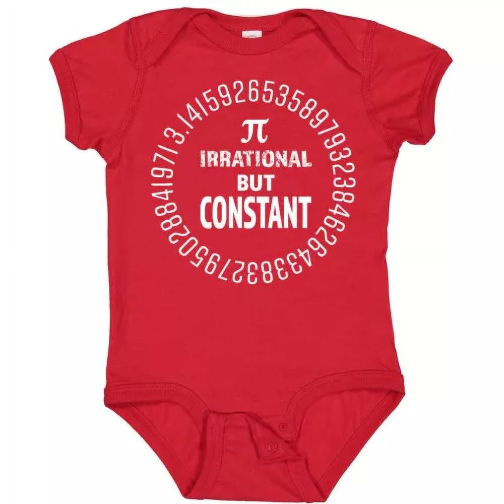 Bella Canvas Irrational But Constant- Pi Day Baby Bodysuit 3 14 Number Celebrate Bodysuit ...