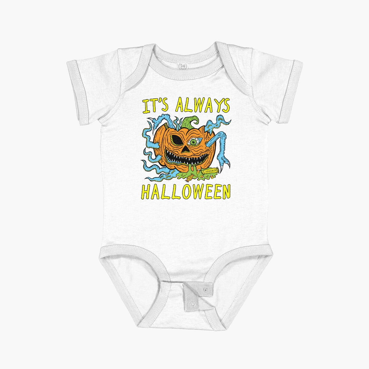 Bella Canvas It'S Always Halloween Short Sleeve Baby One-Piece Newborn ...