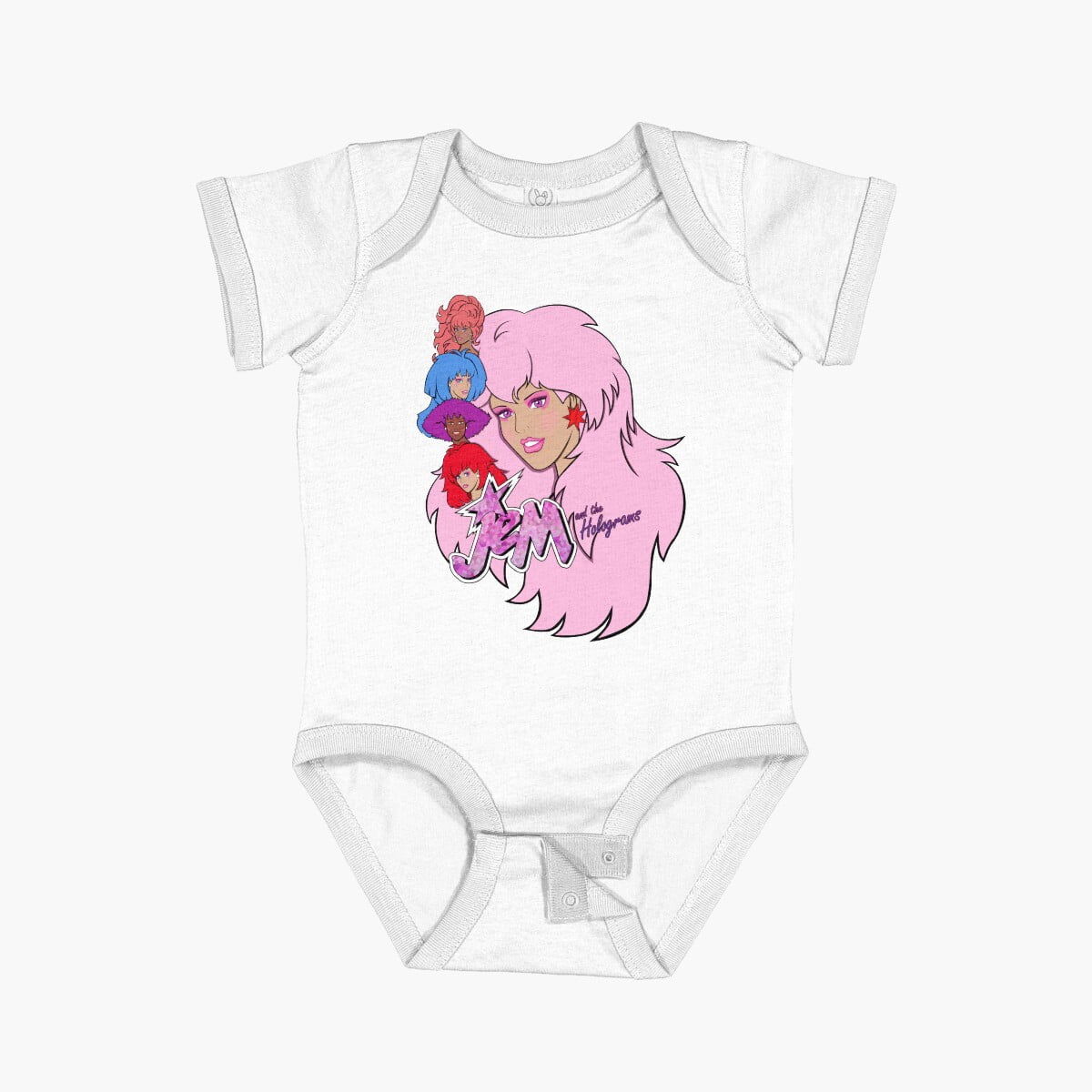 Bella Canvas Jem And The Holograms Short Sleeve Baby One-Piece Newborn ...