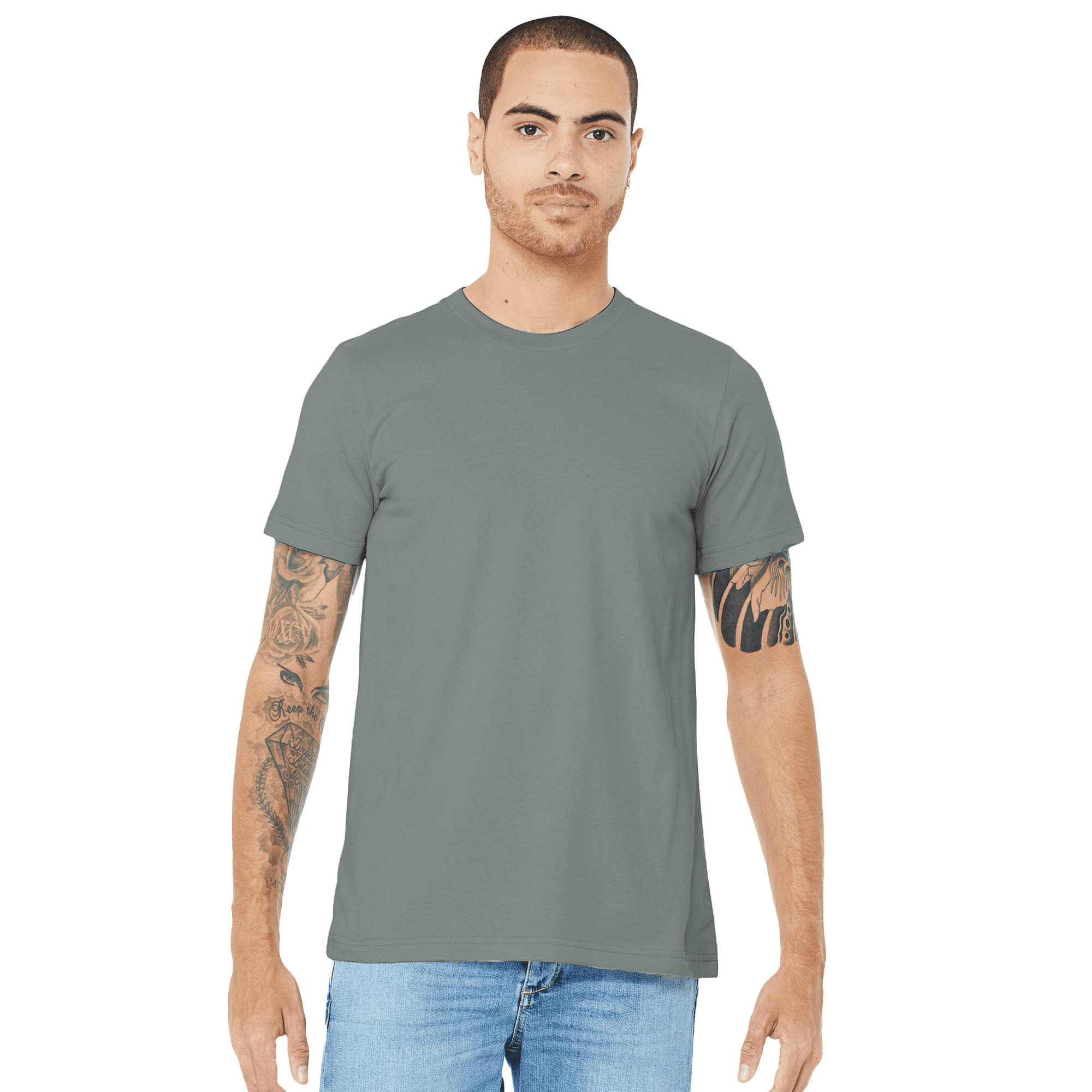 Bella Canvas Jersey T-Shirt Single Pack, Men's Crewneck Short Sleeves ...