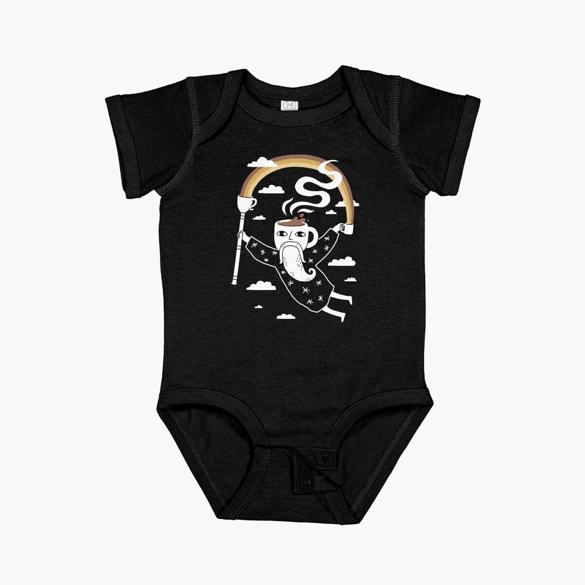 Bella Canvas Joe The Coffee Wizard Short Sleeve Baby One-Piece Newborn ...
