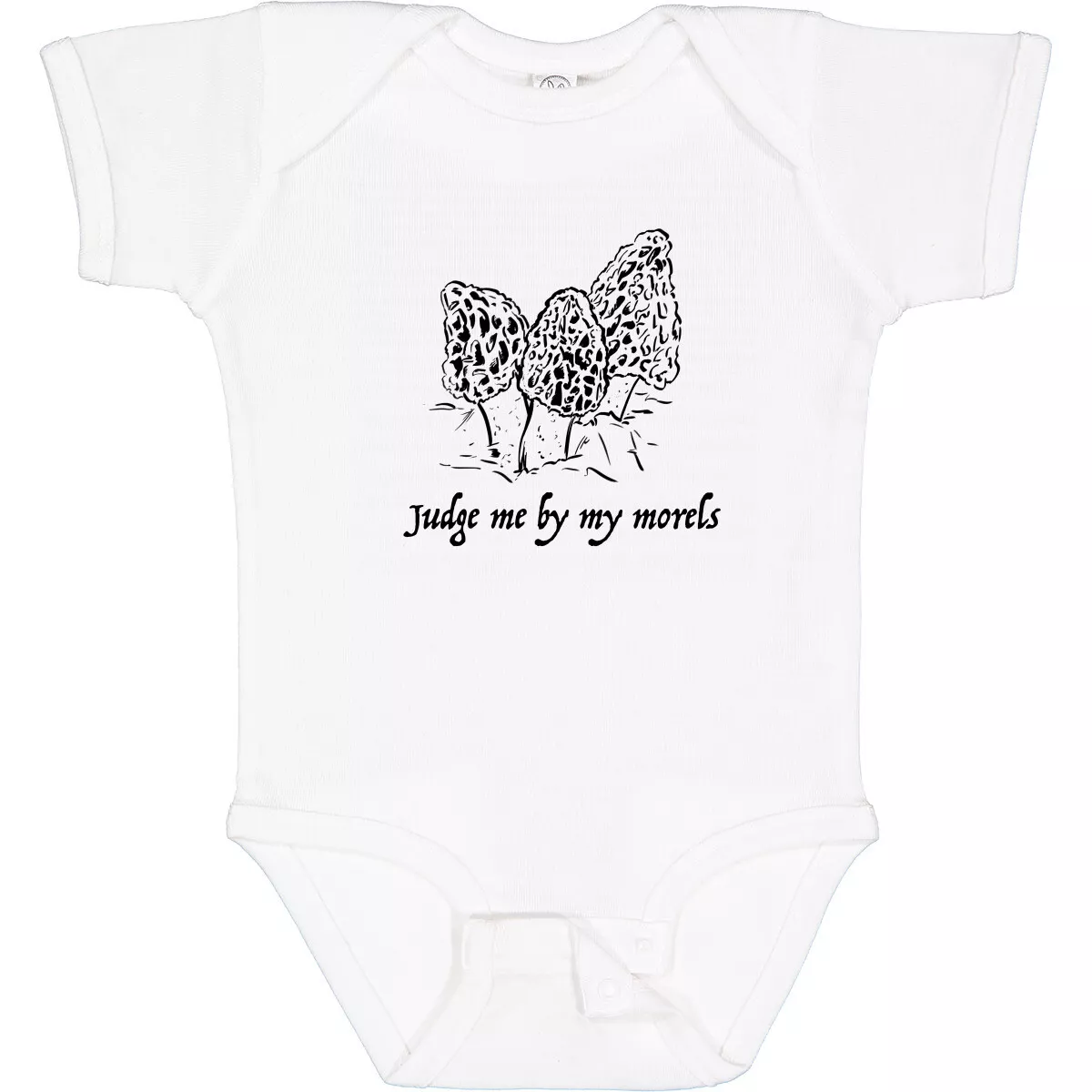 Bella Canvas Judge Me By My Morels With Morel Mushrooms Baby Bodysuit ...