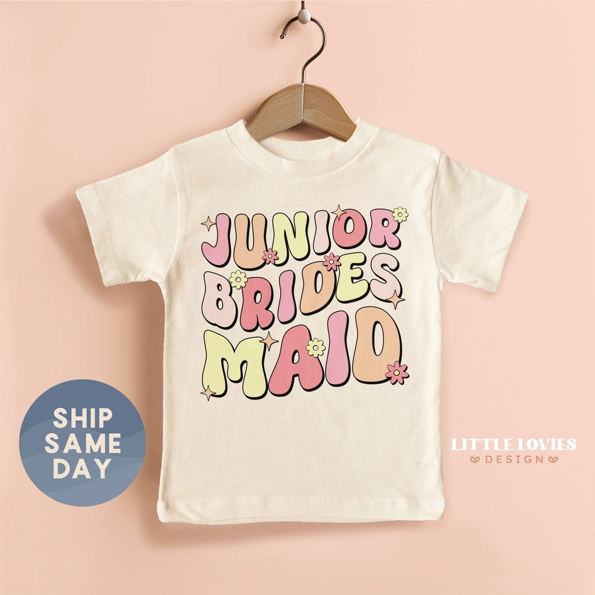 Bella Canvas Junior Bridesmaid Shirt, Floral Wedding Party Tees ...