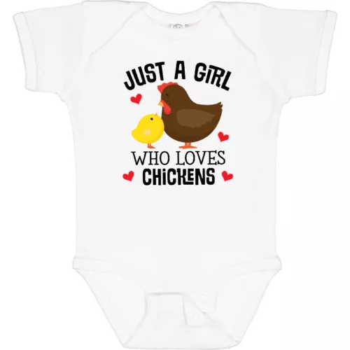 Bella Canvas Just A Girl Who Loves Chickens Baby Farm Farming Backyard ...