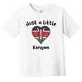 Bella Canvas Just A Little Kenyan Cute Kenya Flag Heart Toddler Boys ...