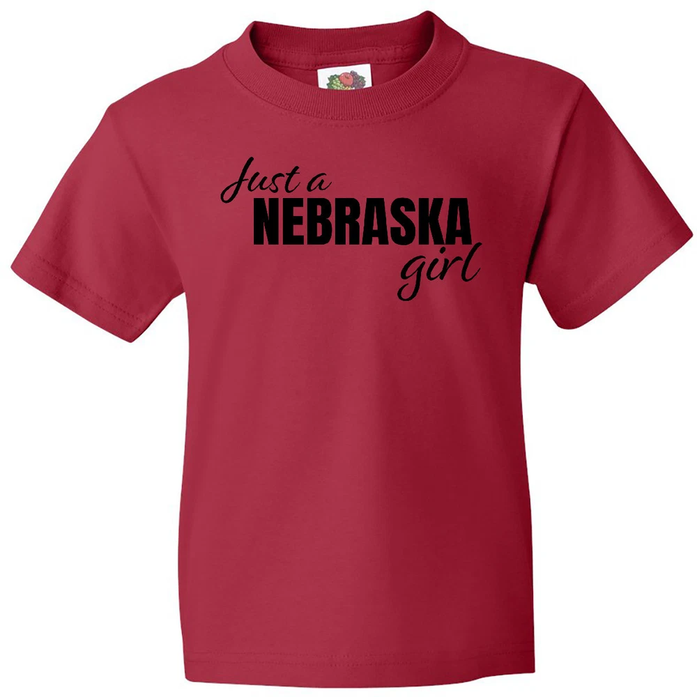 Bella Canvas Just A Nebraska Girl Born And Raised Toddler Adult Ohio ...