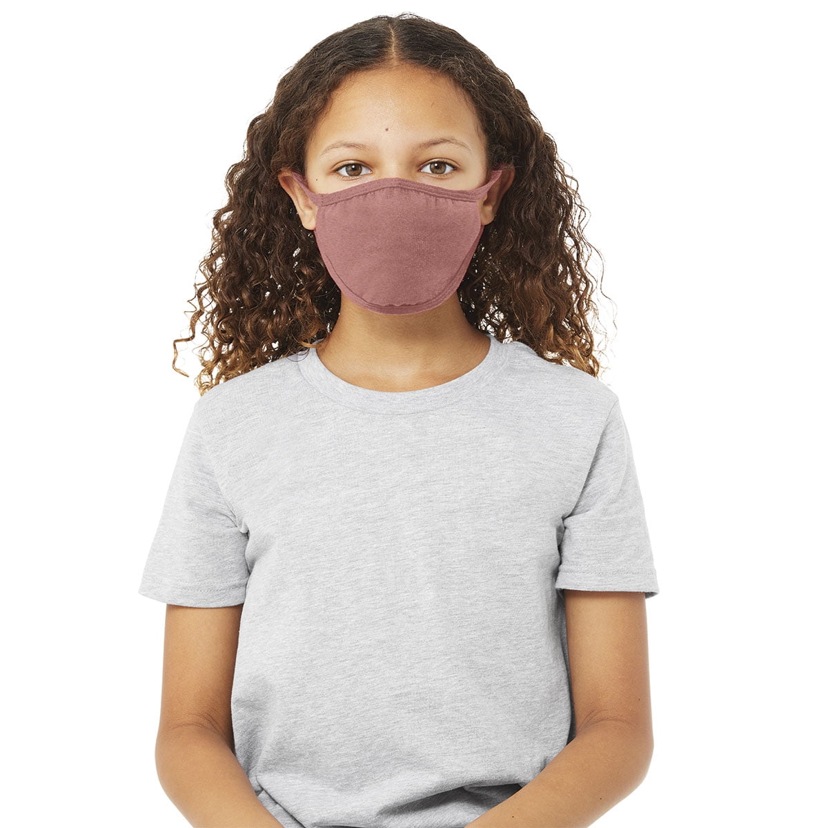 Bella Canvas Kids Reusable Face Mask - Mauve, Package of 5 - Walmart.com