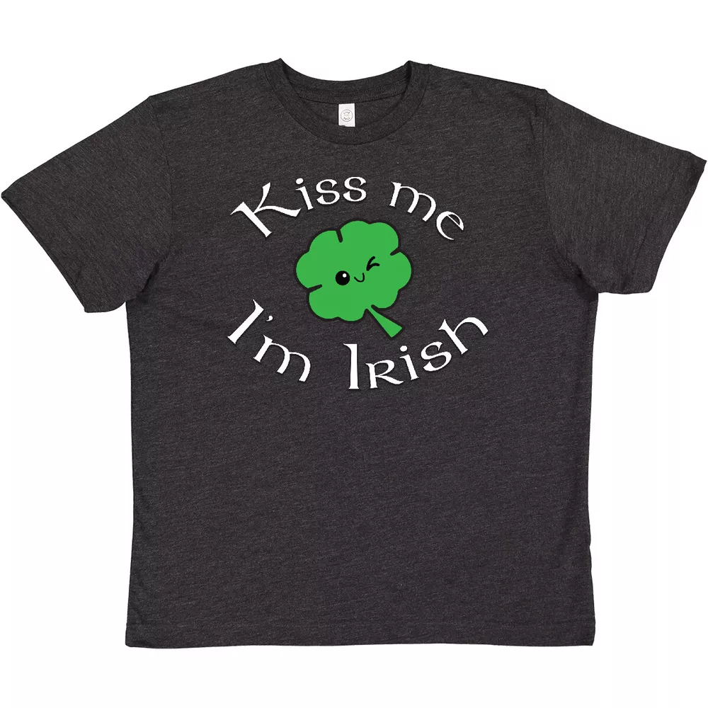 Bella Canvas Kiss Me I'm Irish St Patricks Dat Pattys Clover Lucky ...