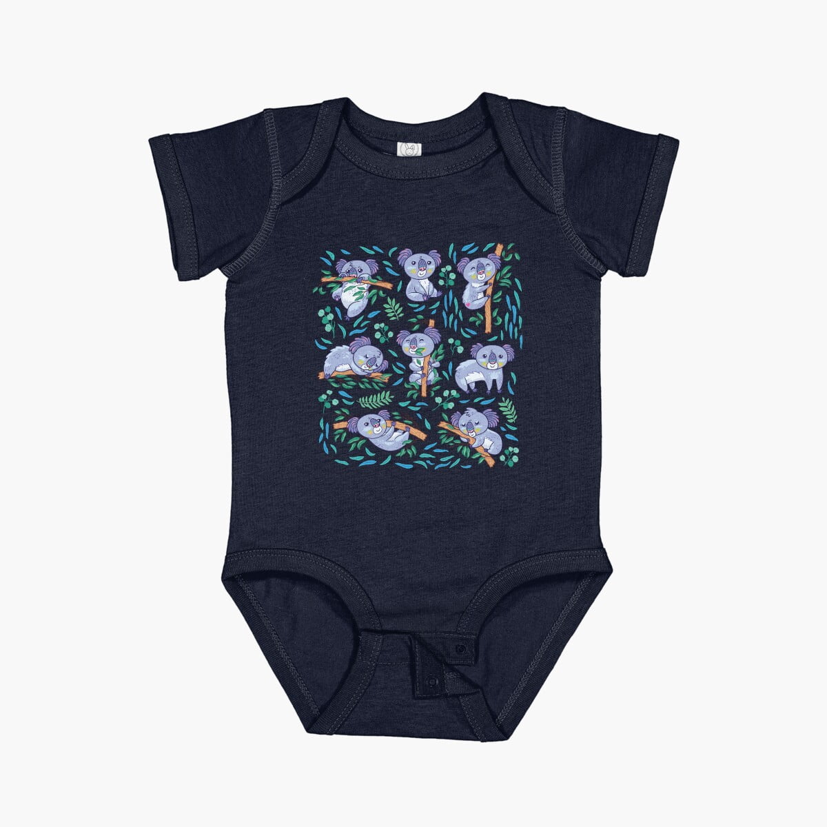 Bella Canvas Koalas In The Eucalyptus Forest Short Sleeve Baby One ...