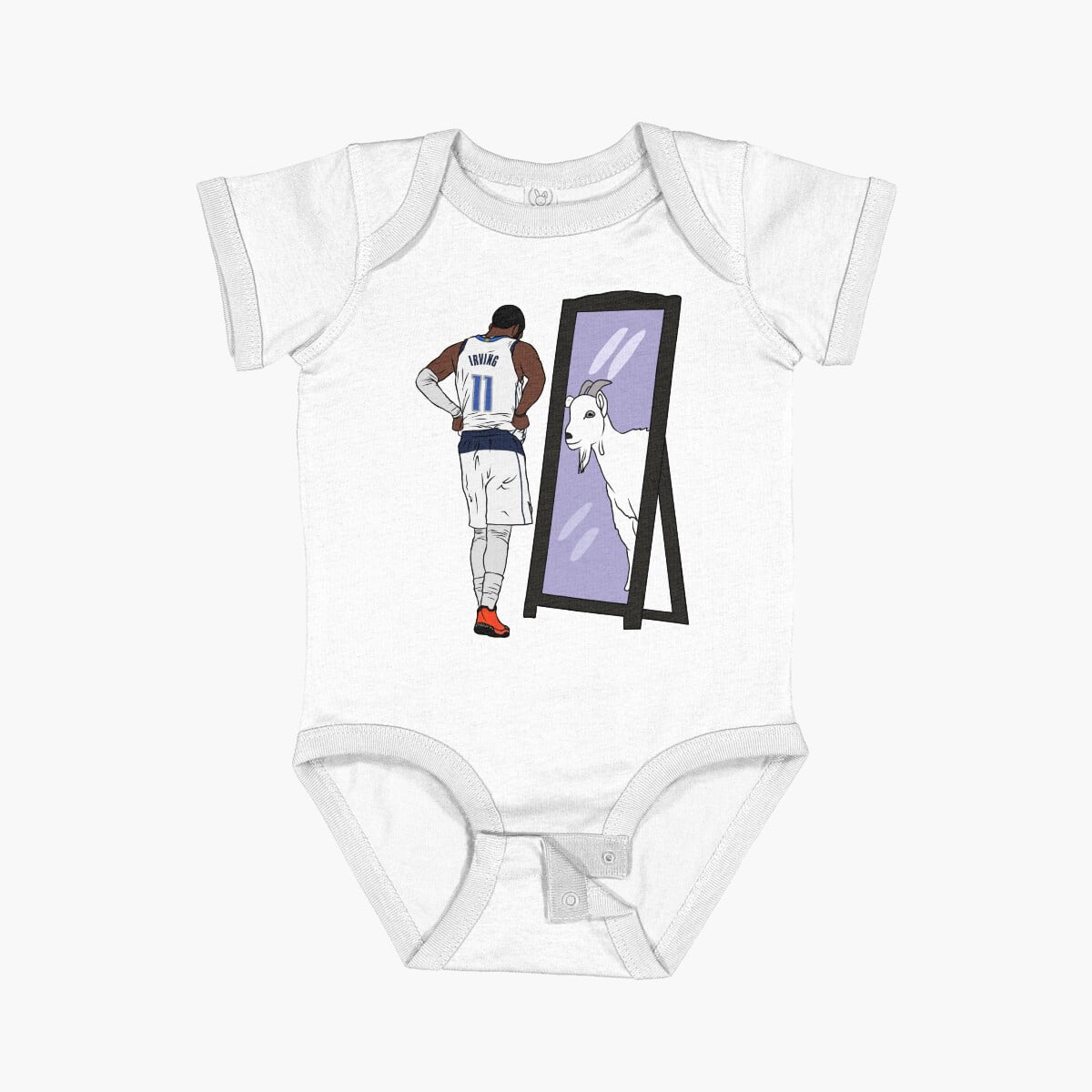 Bella Canvas Kyrie Irving Mirror Goat (Dallas) Short Sleeve Baby One ...
