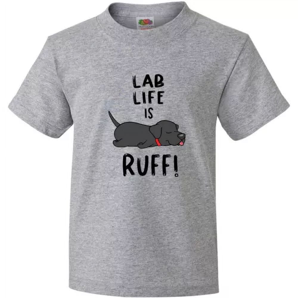 Bella Canvas Lab Life Is Ruff! Labrador Retriever Animals Dogs Lover Toddler Shirt - Walmart.com