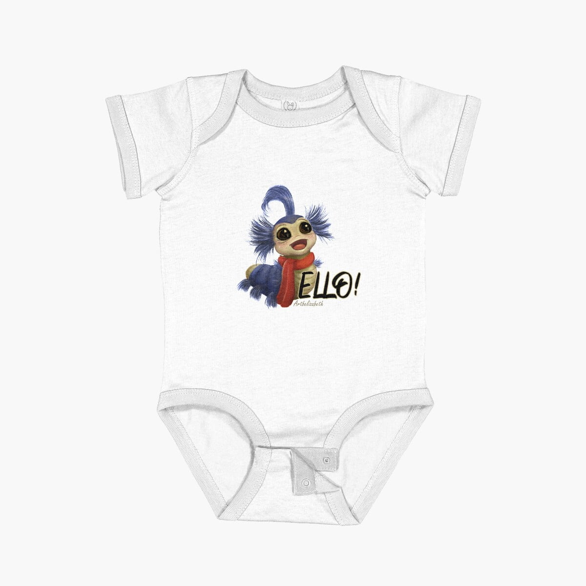 Bella Canvas Labyrinth Worm Short Sleeve Baby One-Piece Newborn Gender ...