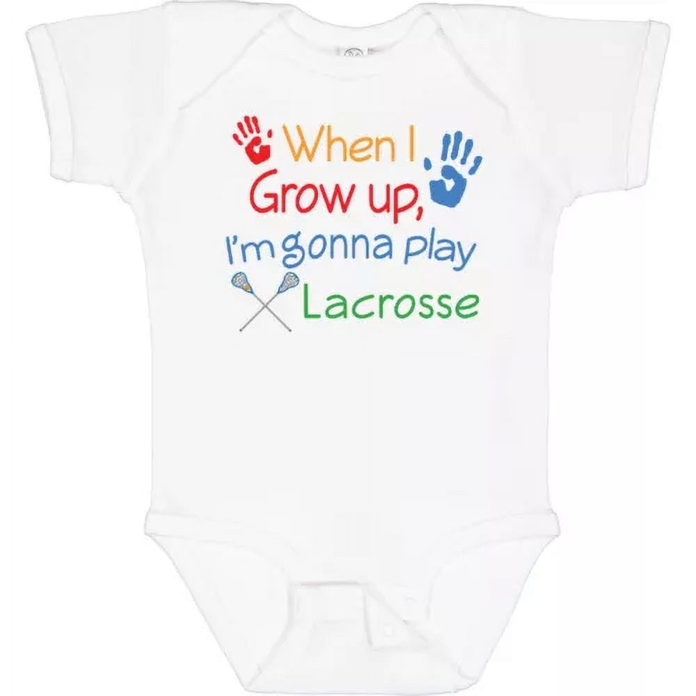 Bella Canvas Lacrosse Baby Baby Future Player Sports Sticks Kids One ...