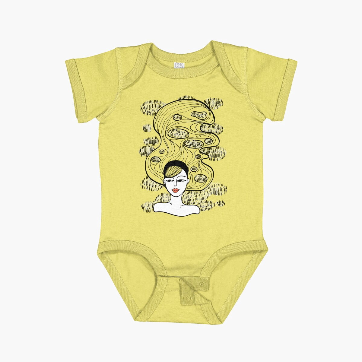 Bella Canvas Lemon Grass Short Sleeve Baby One-Piece Newborn Gender ...