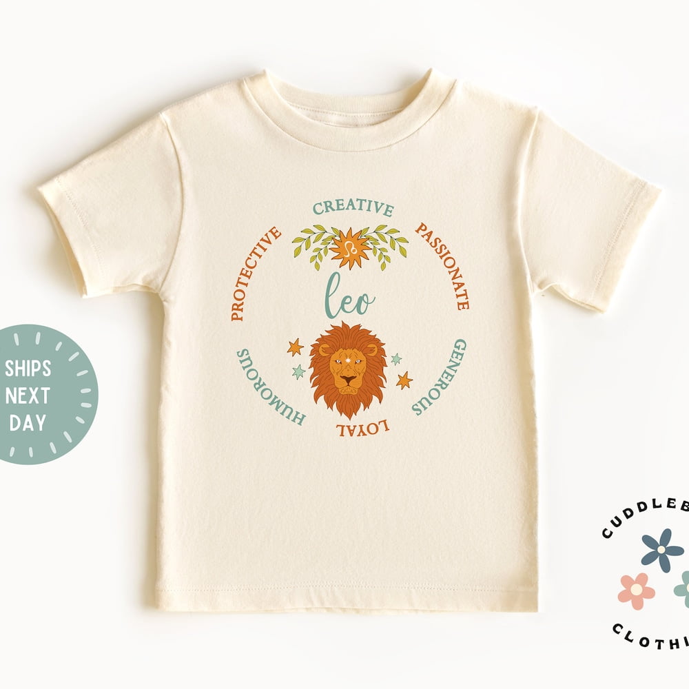 Bella Canvas Leo Zodiac Toddler Shirt, Astrology Kids Tee, Horoscope ...