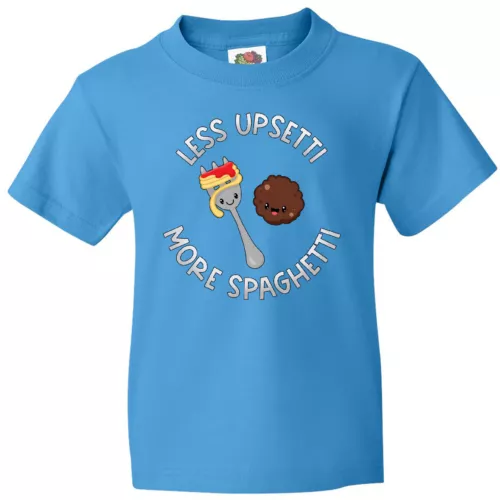 Bella Canvas Less Upsetti More Spaghetti Food Mood Fun Fork Lunch ...