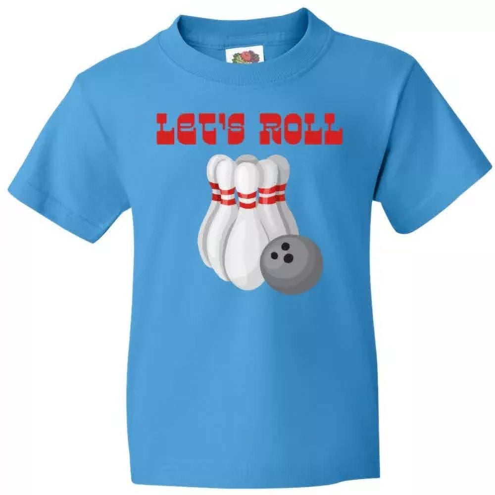 Bella Canvas Let'S Roll Bowling Toddler T-Shirt Funny League Pins Spare ...