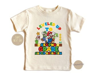 Bella Canvas Leveled Up To Second Grade Mario Second Grade Second Grade ...