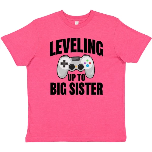 Bella Canvas Leveling Up To Big Sister Family Sis Announcement Gamer ...