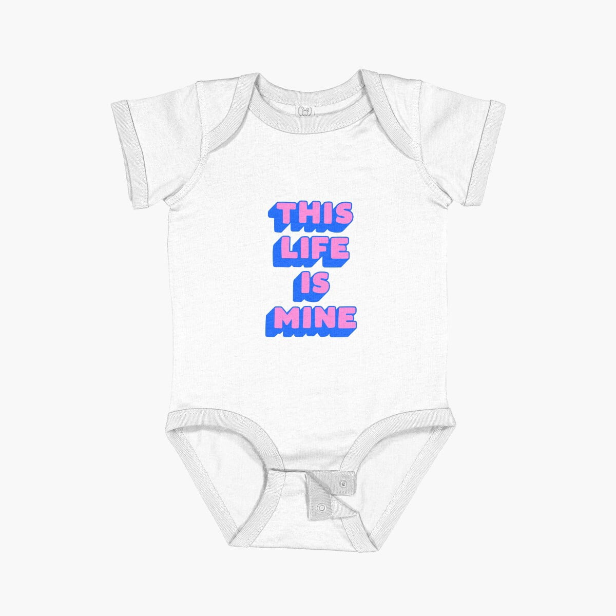 Bella Canvas This Life Is Mine In Yellow Blue And Pink Short Sleeve ...