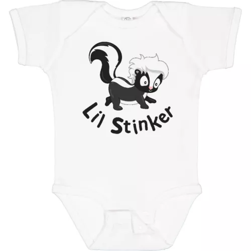 Bella Canvas Lil' Stinker Baby Bodysuit Family Skunk Cute Woodland ...