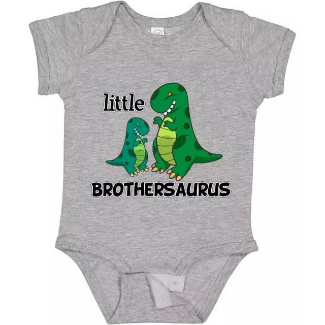 Bella Canvas Little Brothersaurus Baby Brother Dinosaur Cute Sibling ...